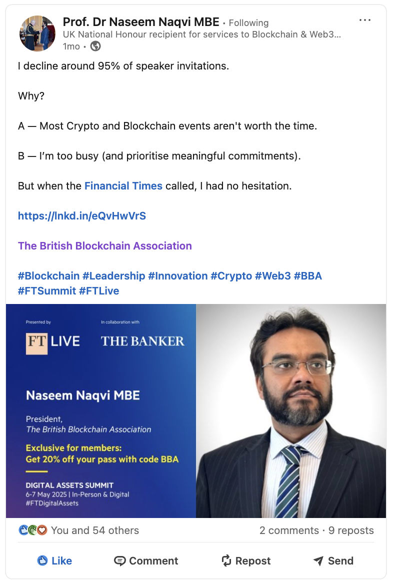 Digital Assets Summit - A Financial Times Live Event